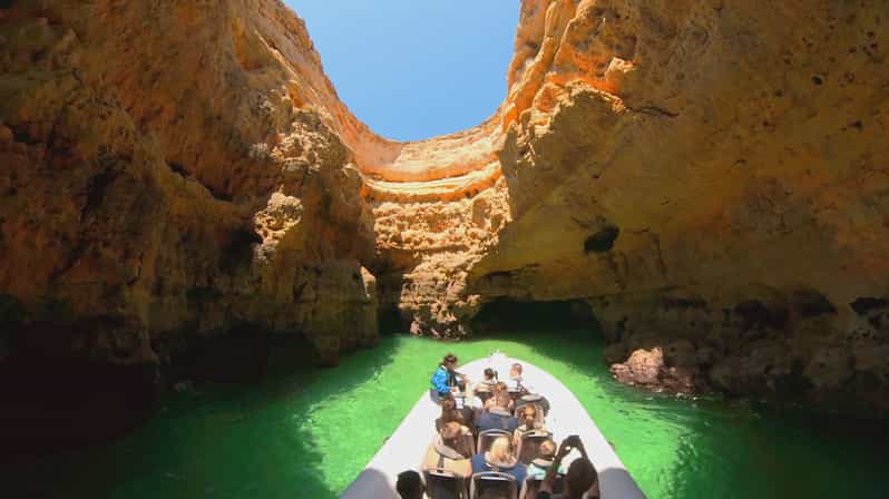 Albufeira: Benagil Cave and Dolphin Sightseeing Boat Cruise | GetYourGuide