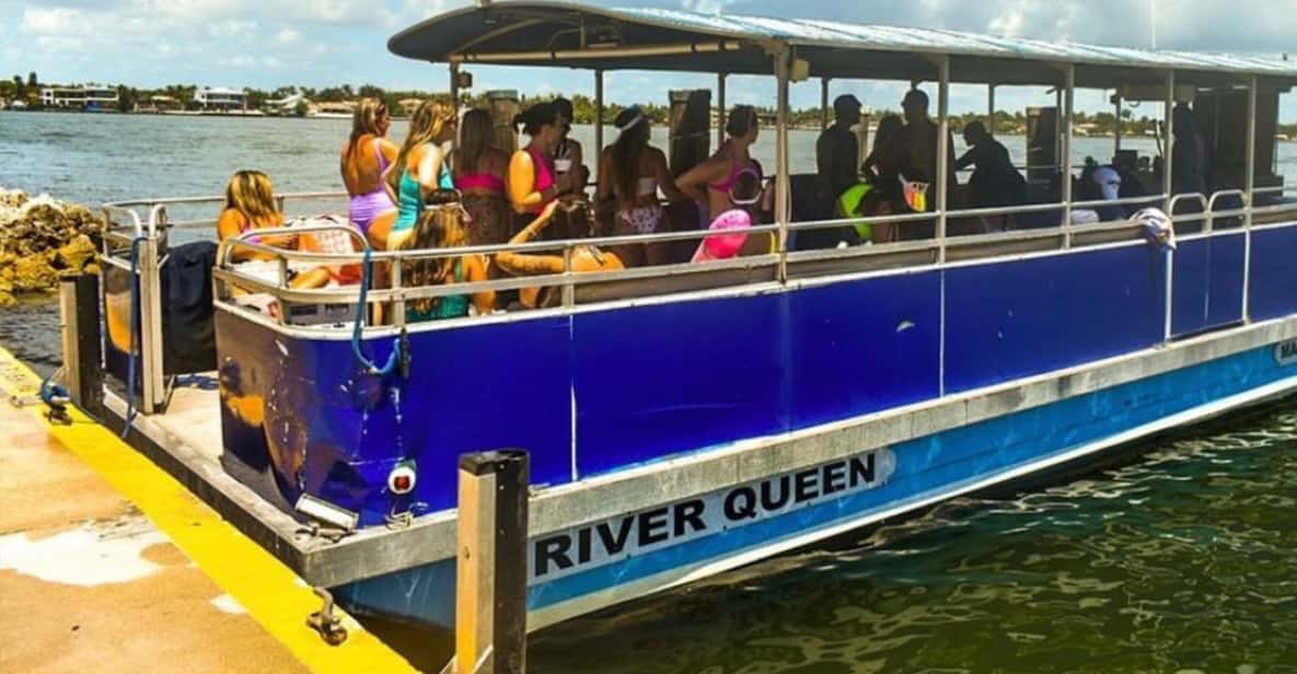 Miami: Pontoon Party Cruise with Water Toys | GetYourGuide