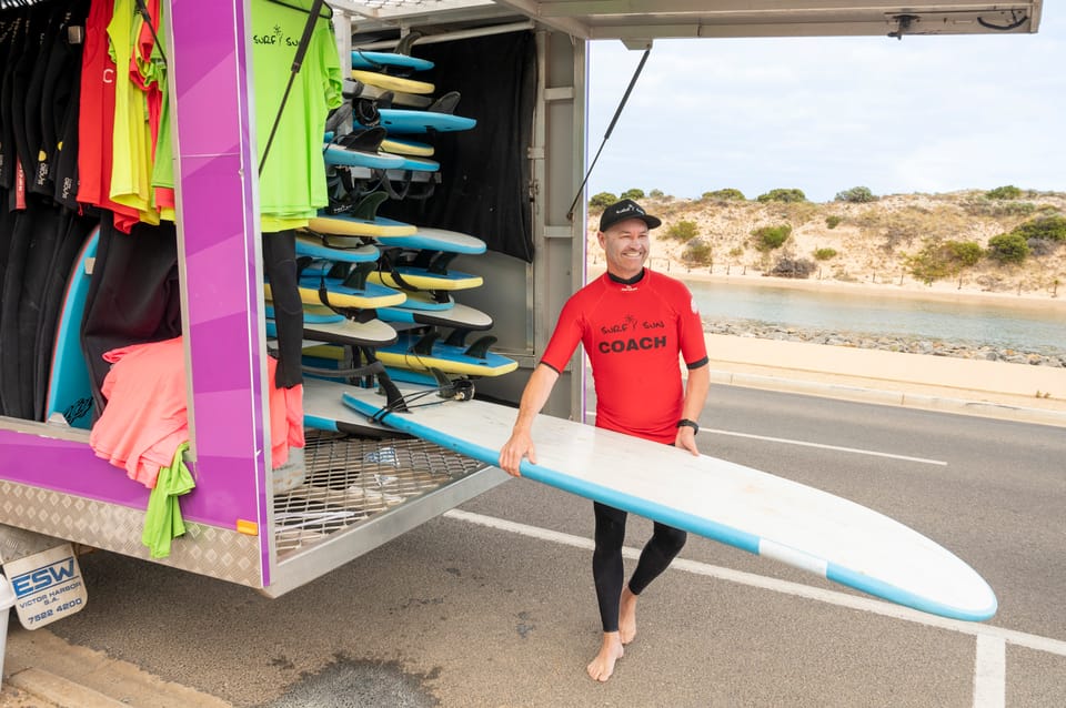 Adelaide: Surfing Lesson at Middleton Beach with Equipment | GetYourGuide