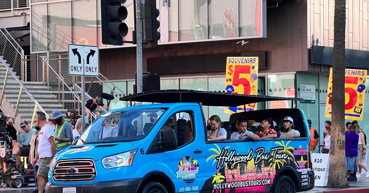 Los Angeles: Celebrity Homes and Hollywood Open-Air Bus Tour | GetYourGuide