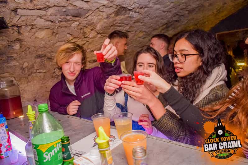 Prague: Clock Tower Bar Crawl with Drinks and Shots | GetYourGuide