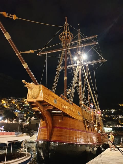 Dubrovnik: Old Town Night Cruise on 16th-Century Karaka boat | GetYourGuide