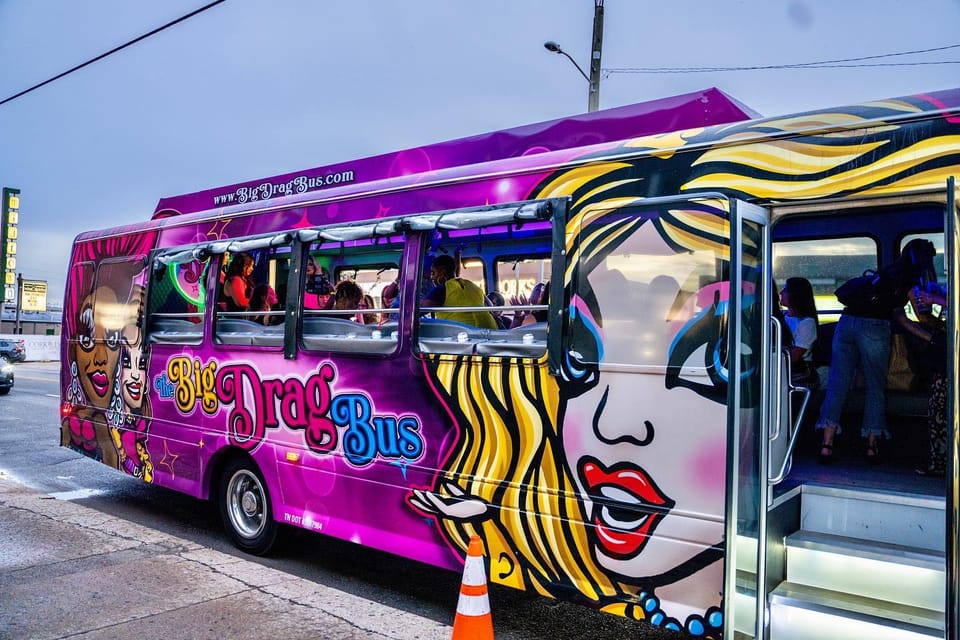Nashville: Drag Queen Party Bus Tour with Games & Drag Show | GetYourGuide
