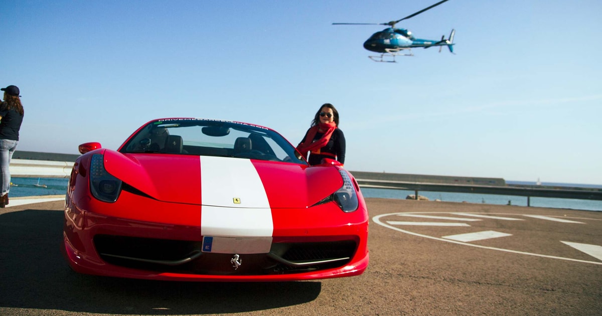 Barcelone : Conduite de Ferrari et expérience en hélicoptère | GetYourGuide