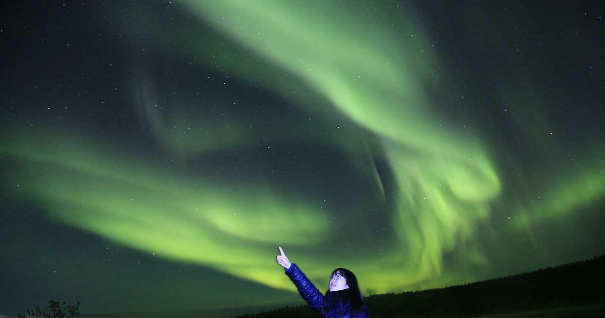From Yellowknife: Northern Lights Bus Tour with Photos | GetYourGuide