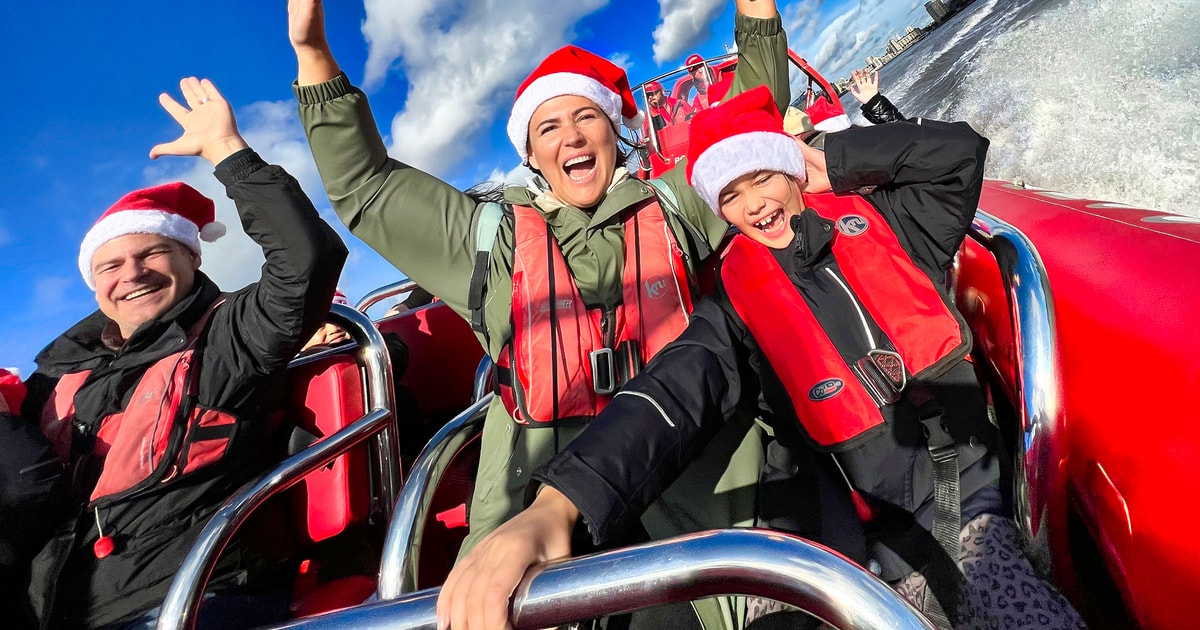 London: Christmas Speed Boat Tour of the River Thames | GetYourGuide