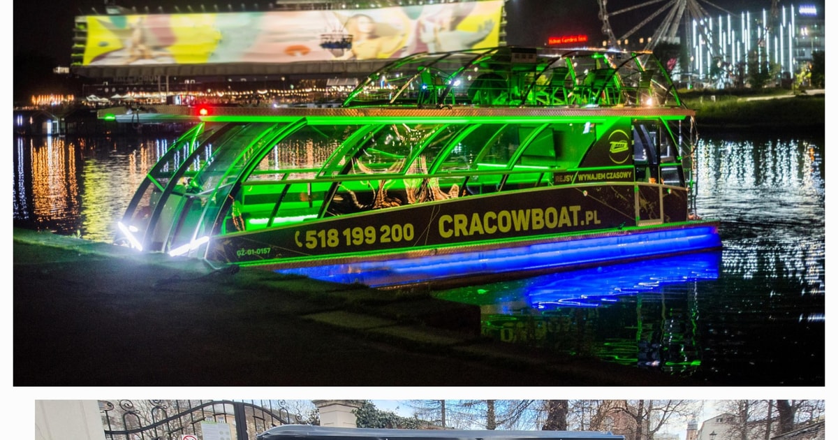 Wycieczka po mieście Kraków samochodem golfowym plus rejs wycieczkowy ...