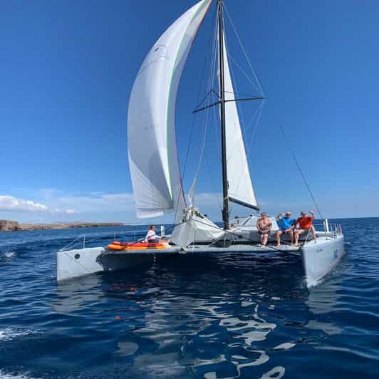 From Playa Blanca: Sailing Tour on a Racing Catamaran | GetYourGuide