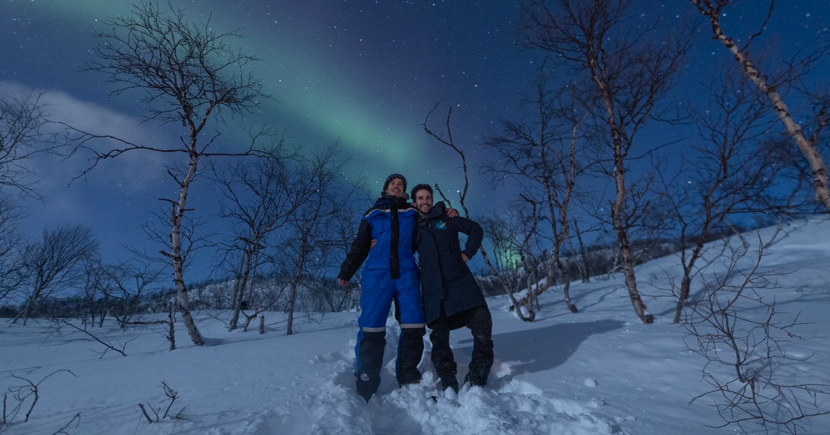 Tromsø: Táborák: honba za polární září s průvodcem, jídlem a táborákem ...