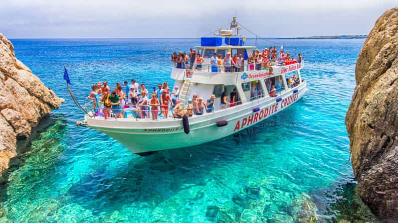 Protaras: Daglig bådtur til Cape Greco og den blå lagune | GetYourGuide Protaras: Daglig bådtur til Cape Greco og den blå lagune | GetYourGuide