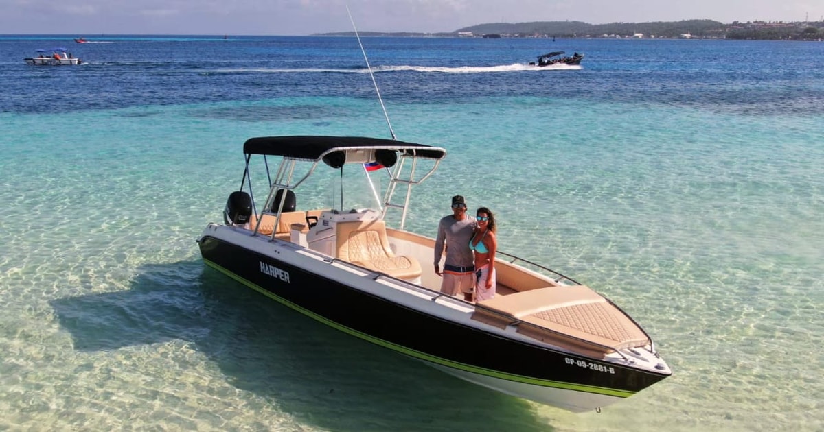 San Andres: Private San Andres Bay Tour by Luxury Speedboat | GetYourGuide