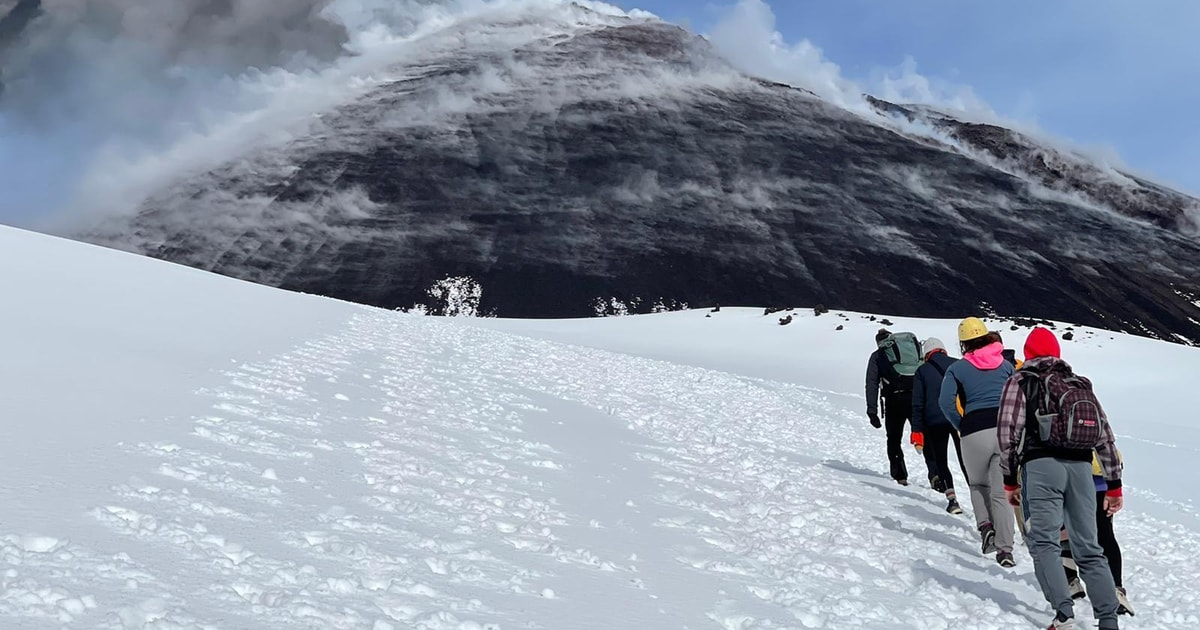 Etna Sur: Excursión invernal a gran altitud con un guía alpino ...