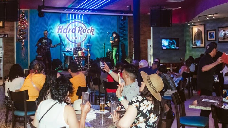 Cancún: Night-time Party Bus Tour & Music at Hard Rock Cafe | GetYourGuide