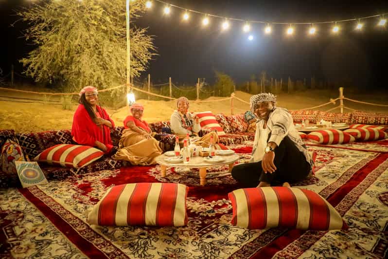 Dubai: City Tour with Al Marmoom Desert Dinner and Show | GetYourGuide