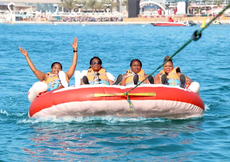 Dubai: Speedboat-Pulled Donut Ride Trip in JBR | GetYourGuide