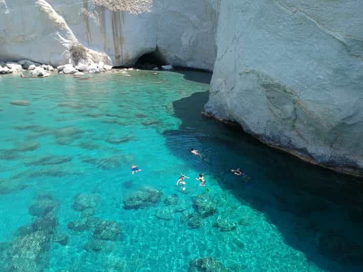 Milos: Milos and Polyaigos Snorkeling and SUP Cruise | GetYourGuide
