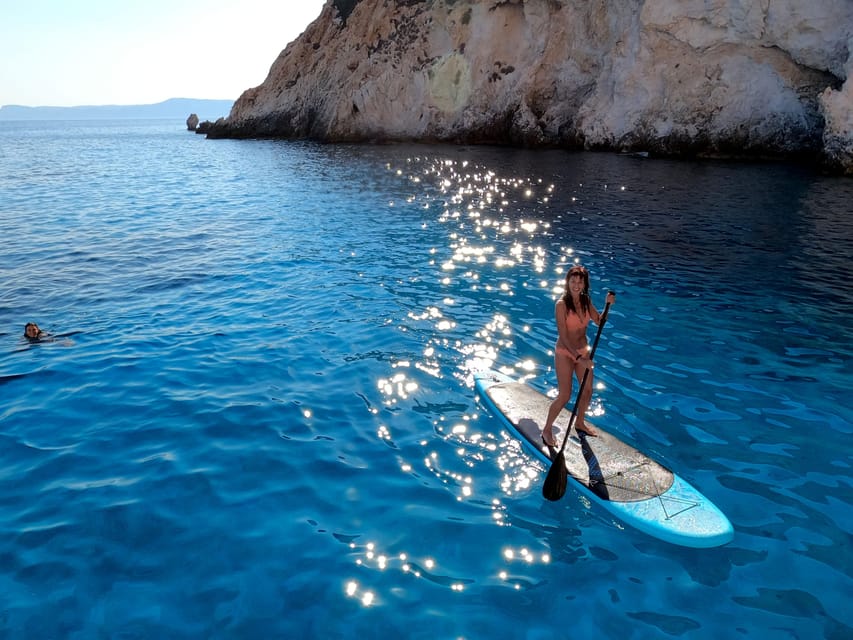 Milos: Milos and Polyaigos Snorkeling and SUP Cruise | GetYourGuide