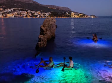 Split: Illuminated Evening Guided Kayaking Tour | GetYourGuide