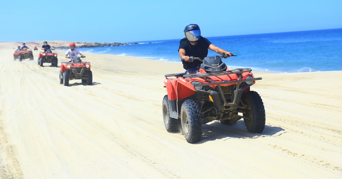 Cabo: ATV Beach and Dune Tour Mega Burrito & Tequila | GetYourGuide