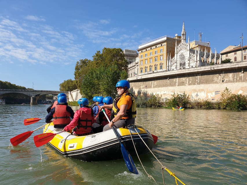 Rome: Urban Rafting Tour to Tiber Island with A Local Pizza | GetYourGuide