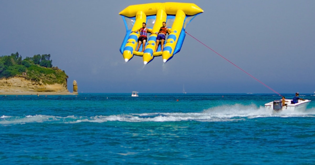 Corfu: Sidari Watersports Fly Fish tubing ride | GetYourGuide
