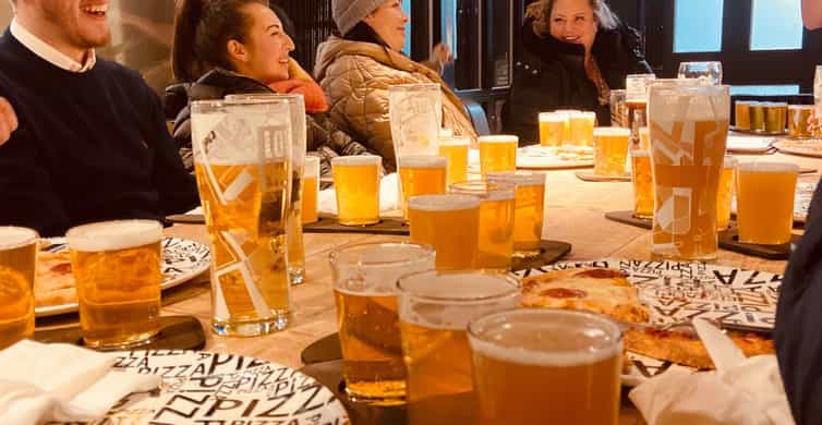 Liverpool: Brewery Bus Tour, 5 breweries, 12 beers, 1 pizza | GetYourGuide