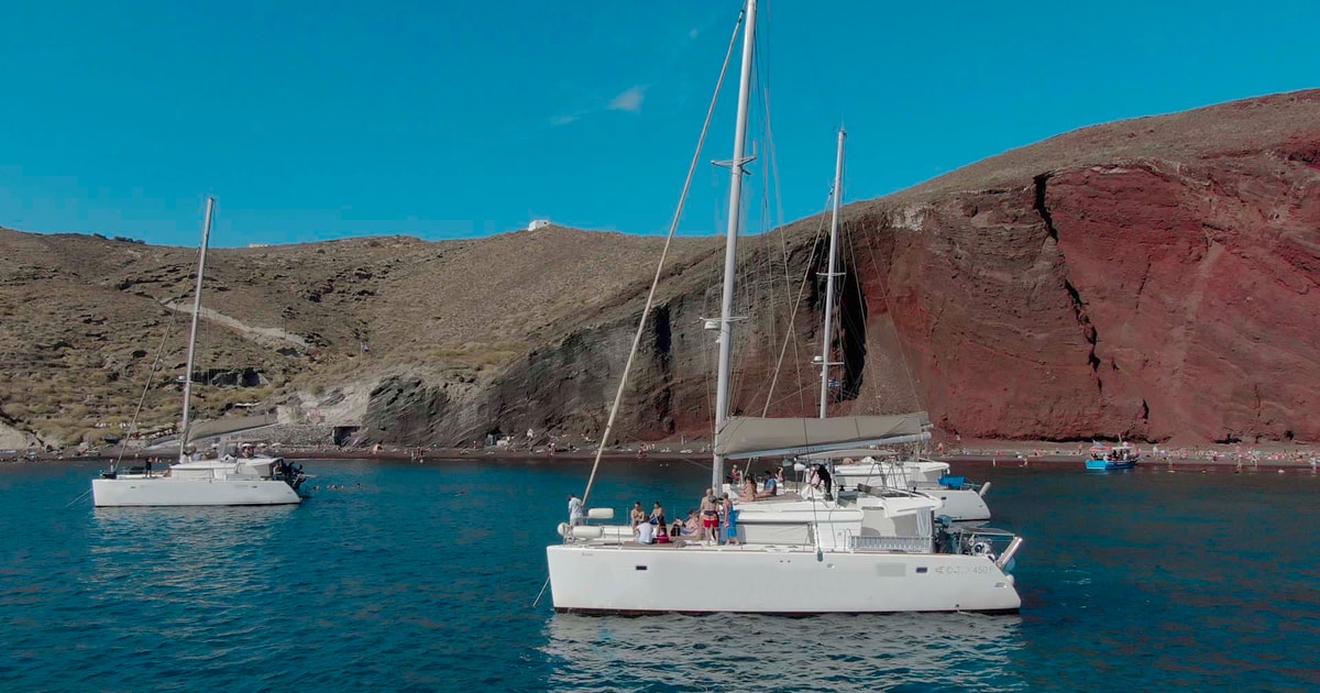 Santorini: Private Caldera Cruise with Lunch & Snorkeling | GetYourGuide