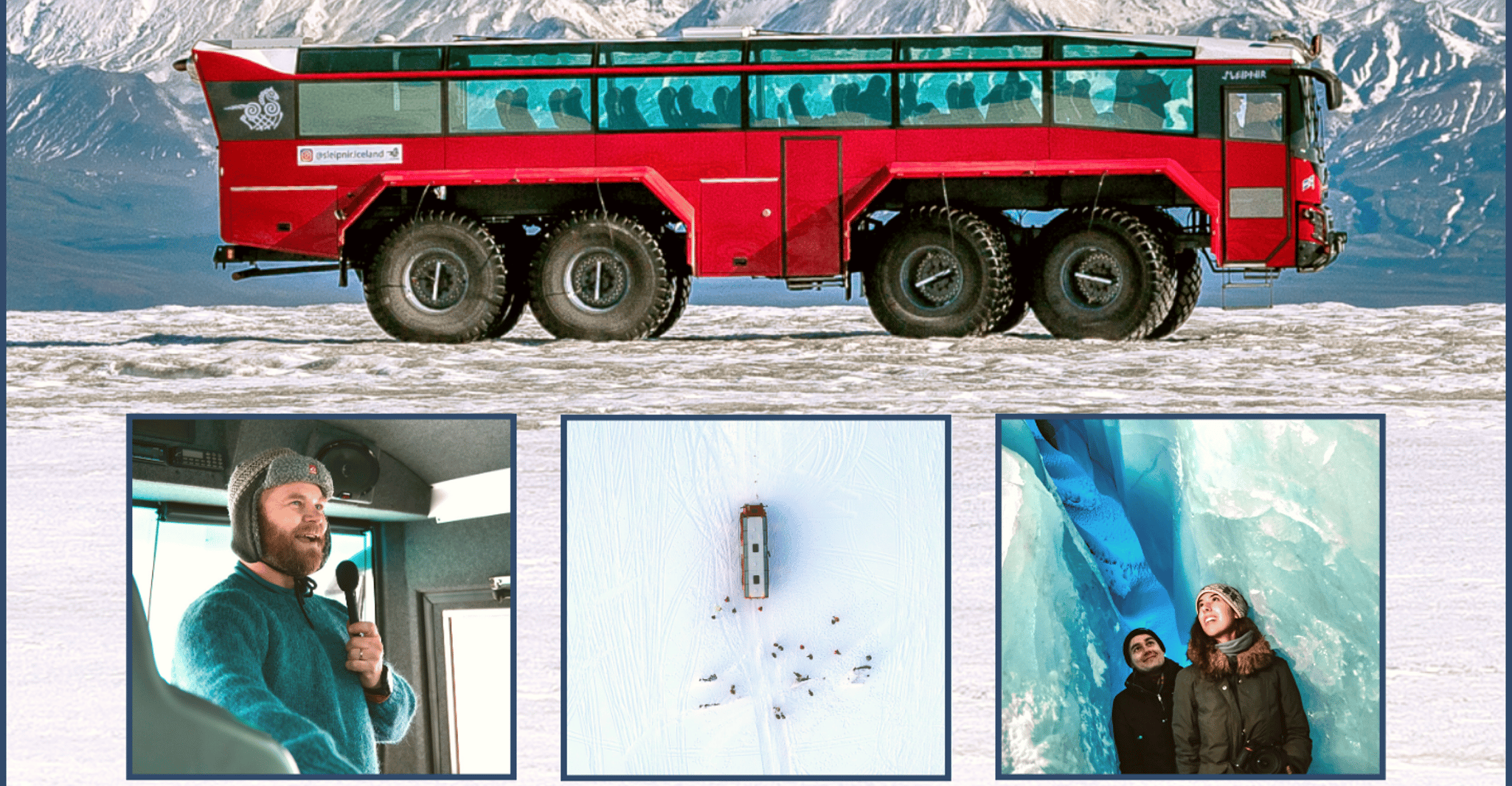 Gullfoss, Ice Cave and Glacier Tour in Glacier Monster Truck | Guided ...