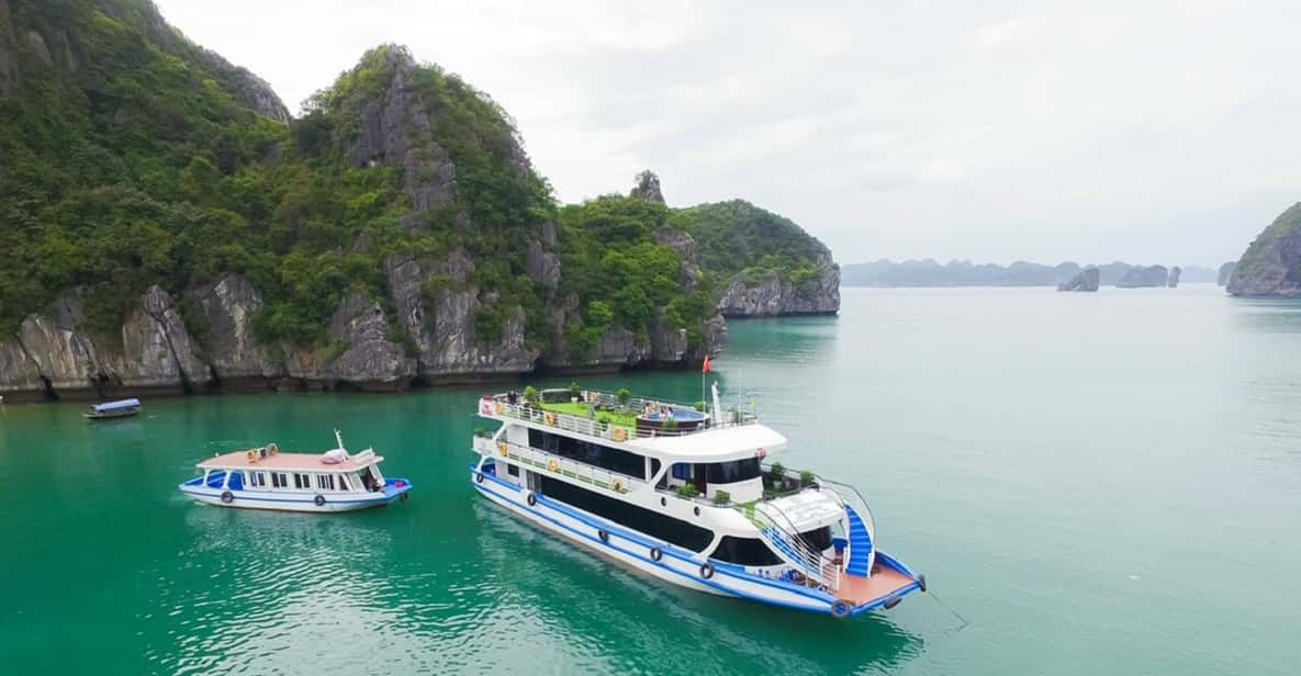 From Hanoi: Ha Long Bay Cruise with Lunch, Caves and Jacuzzi | GetYourGuide