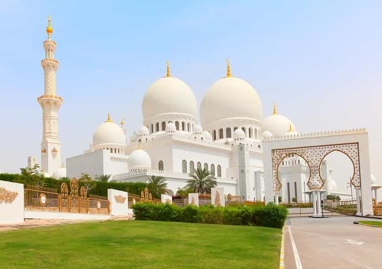 From Dubai: Abu Dhabi Grand Mosque, Louvre Museum & Aquarium | GetYourGuide