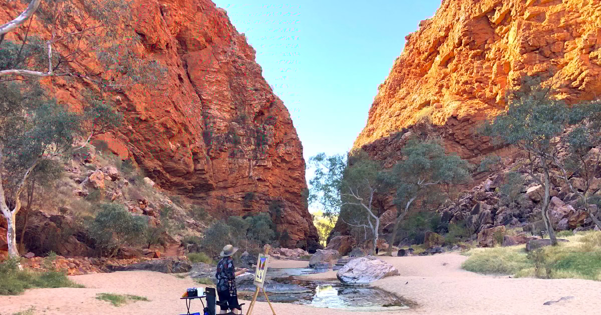 Alice Springs: Simpsons Gap Sunset Watercolor Painting Class | GetYourGuide