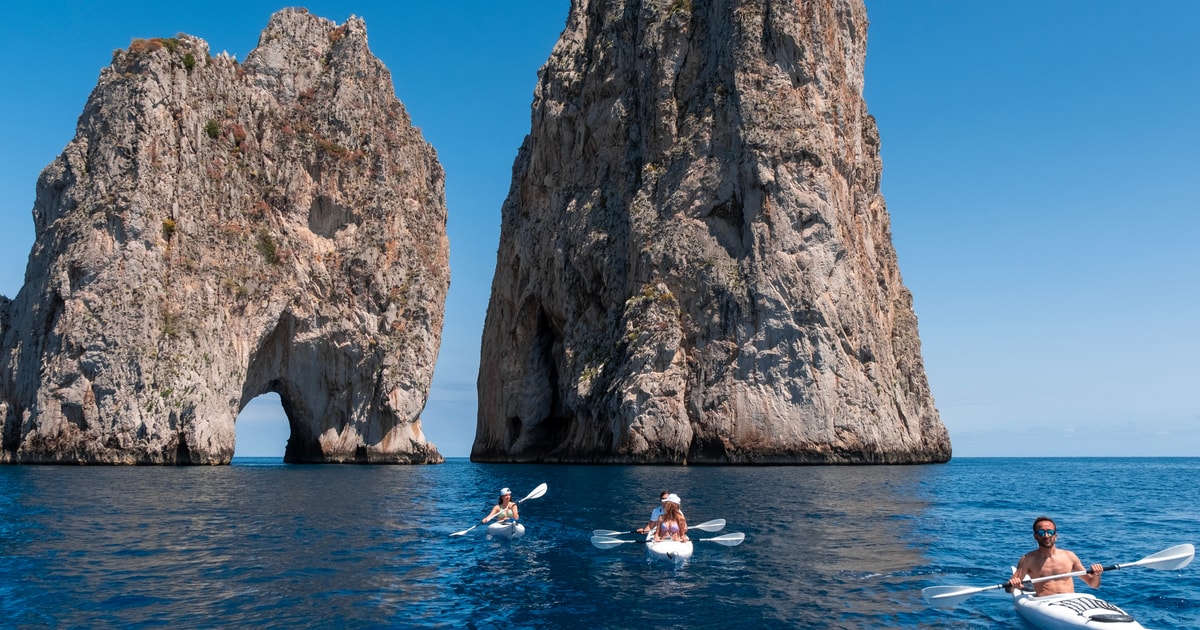 Capri: Guided Kayaking Adventure with Faraglioni Rocks Views | GetYourGuide