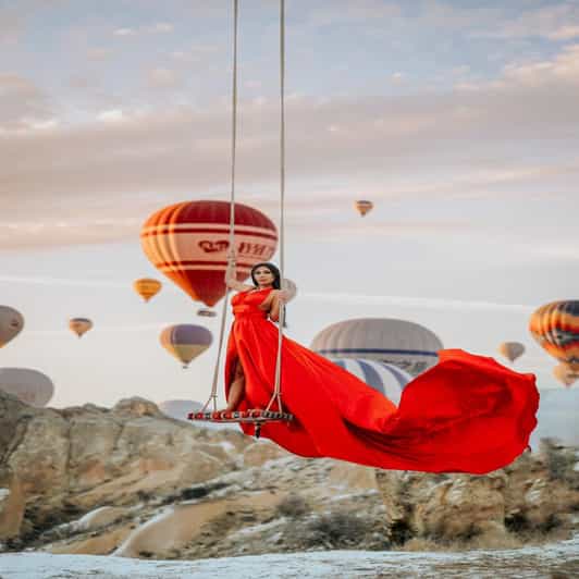 Cappadocia: Private Flying Dress Photoshoot at Sunrise | GetYourGuide
