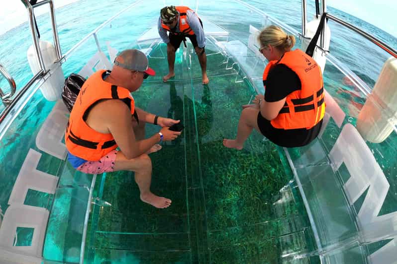 Cancun: Clear Boat Tour with Beer | GetYourGuide