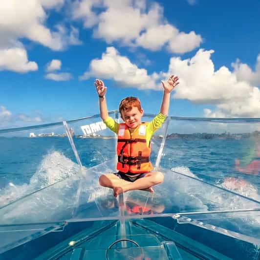Cancun: Clear Boat Tour with Beer | GetYourGuide