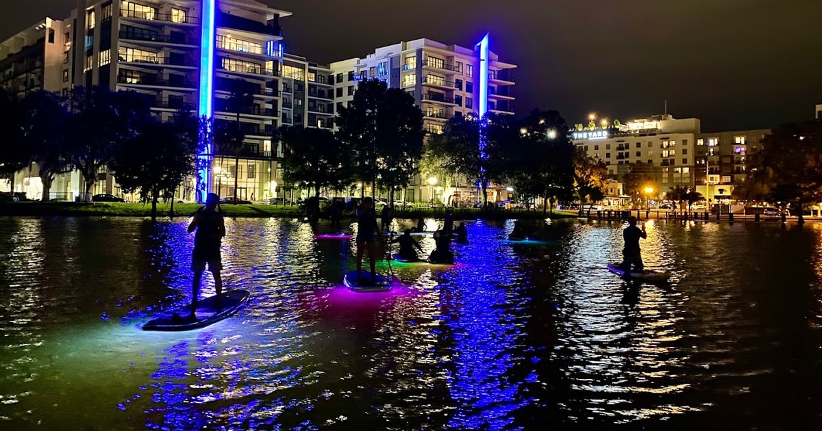 Orlando: Neon Night Glow Paddleboard or Clear Kayak Tour | GetYourGuide