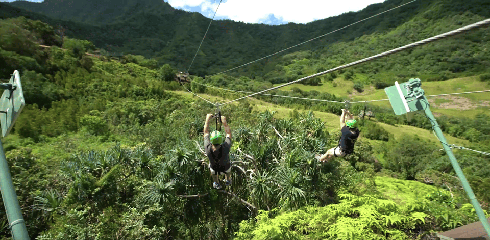 Oahu: Kualoa Jurassic Valley Zipline Tour | GetYourGuide