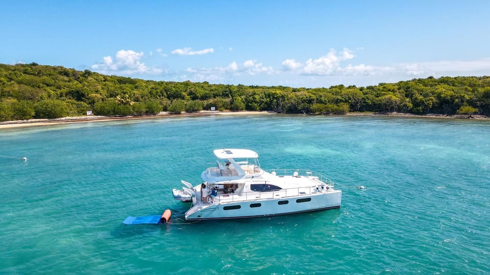 Fajardo: Private 47-F Catamaran Cruise with Drinks and Snack | GetYourGuide