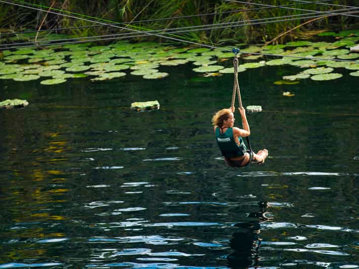 Cancun: Xenotes Park Swim, Snorkel, Rappel and Zipline Tour | GetYourGuide