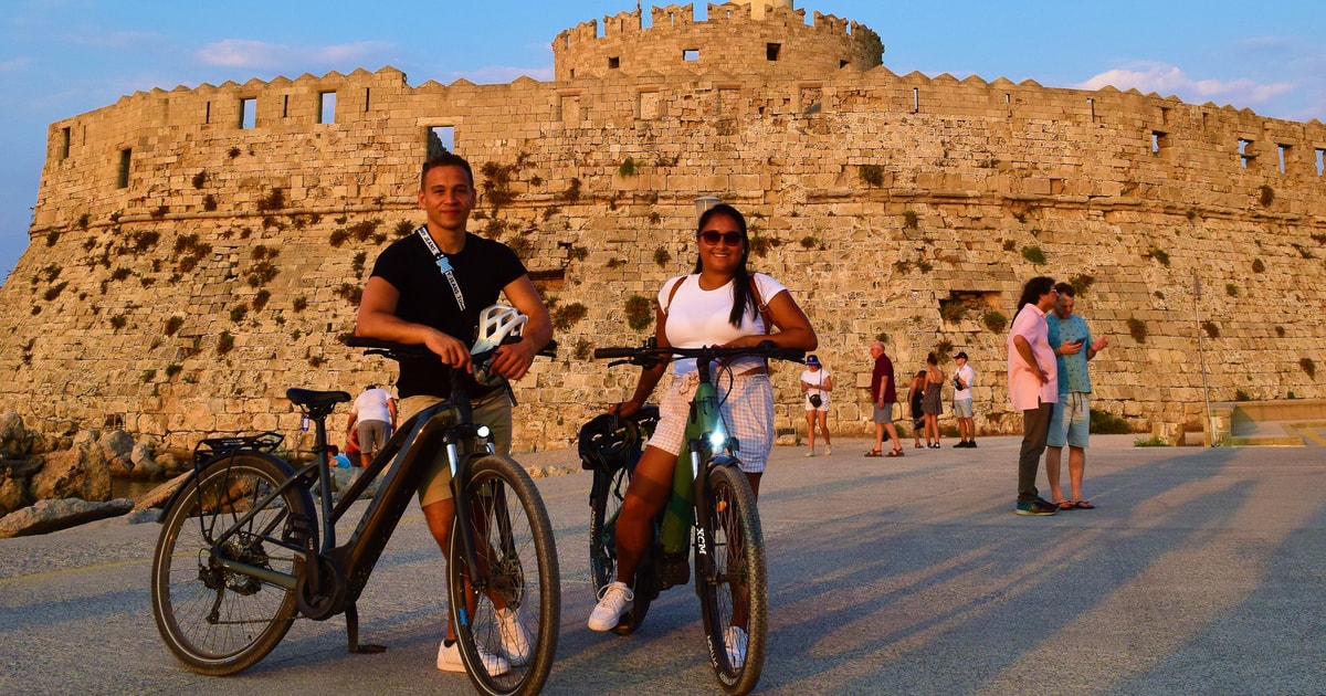 Rhodes: Medieval Highlights E-bike Tour with Sunset/Panorama | GetYourGuide