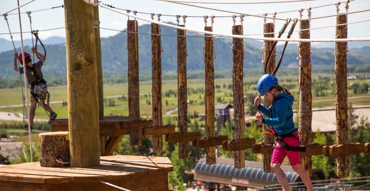 Teton: Jackson Hole Mountain Resort Aerial Ropes Course | GetYourGuide