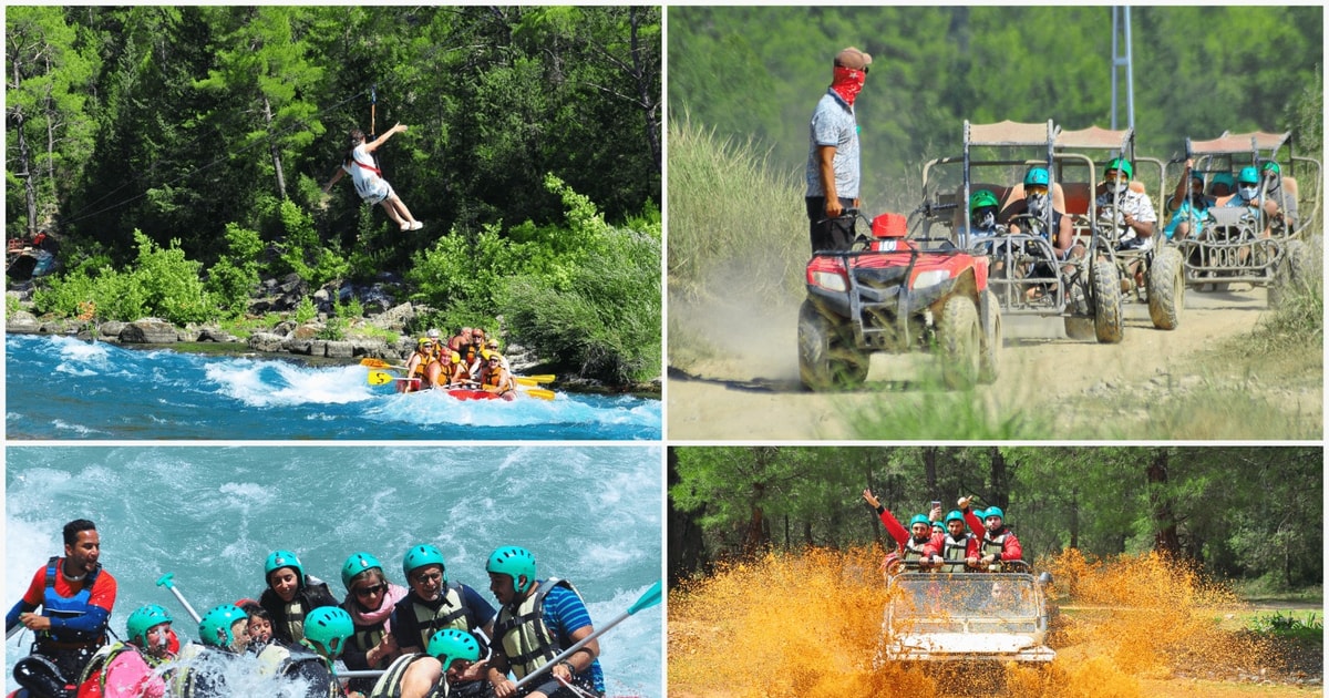 Side: Rafting, Zipline, Jeep, Buggy & Quad Tour with Lunch | GetYourGuide