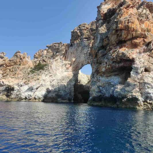 From Milos: Half-Day Private Cruise to Kleftiko & Sikia Cave | GetYourGuide
