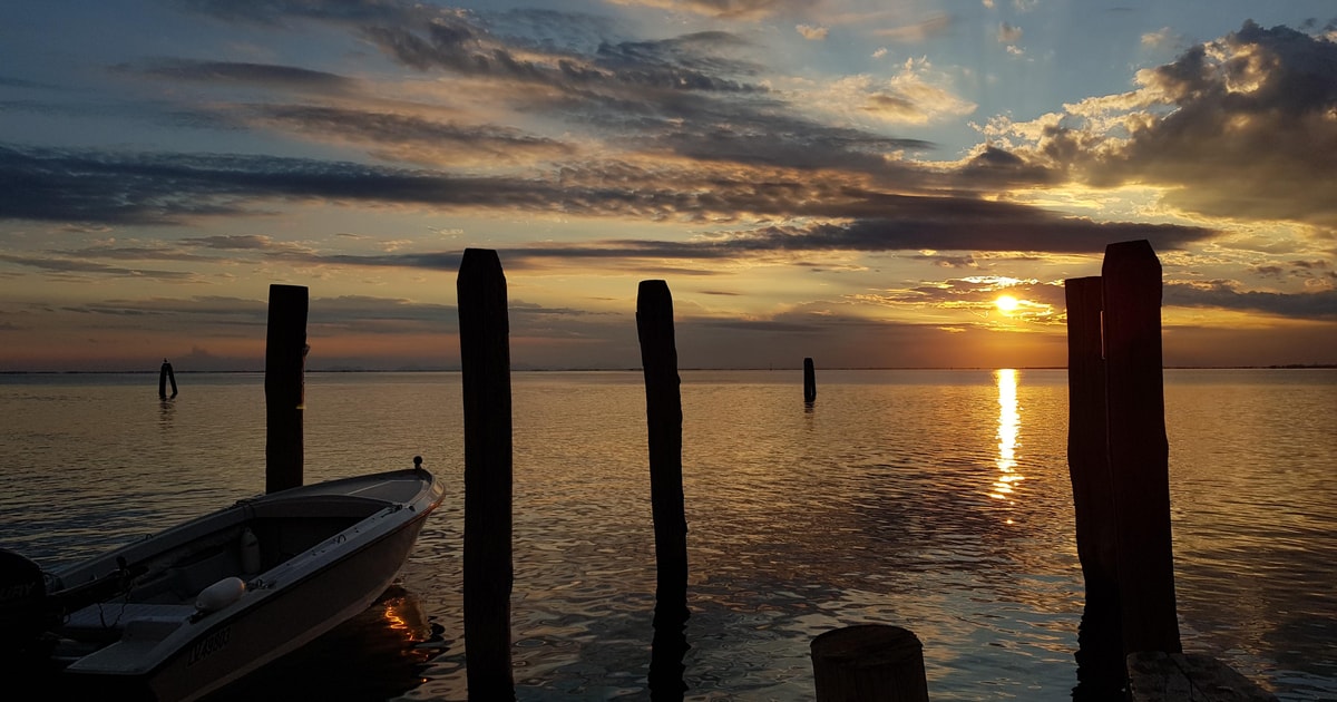 From Chioggia: Venetian Lagoon Sunset Boat Tour and Aperitif | GetYourGuide