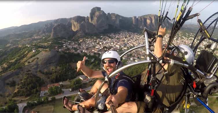 Meteora Powered Tandem Paragliding Flight Experience | GetYourGuide