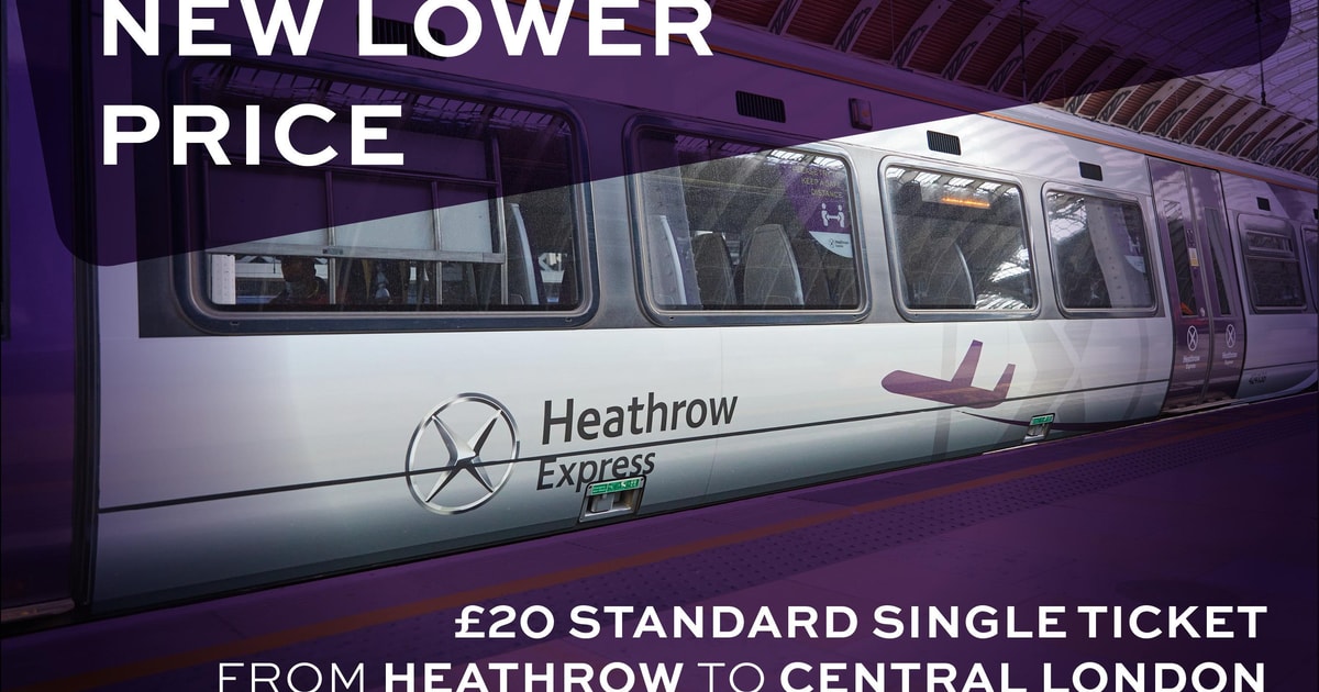 London: Express Train Transfer to/from Heathrow Airport | GetYourGuide