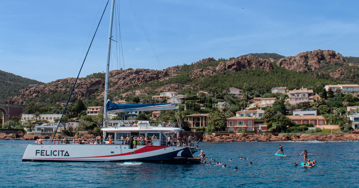 Saint-Raphaël: Brunch at Sea on a Maxi Catamaran in the Estérel ...