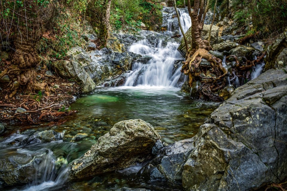 From Paphos: Caledonia Waterfalls Walking Tour with Lunch | GetYourGuide