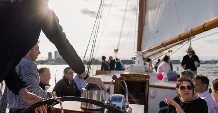 Boston: Harbor Champagne Sunset Sail from Rowes Wharf | GetYourGuide