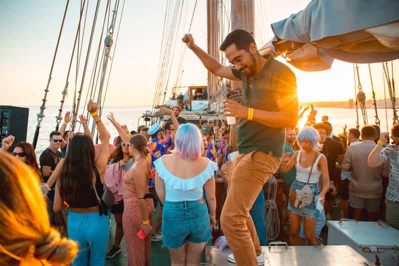 Lisbon: Sunset Boat Party with Live DJ and Night Club Entry | GetYourGuide
